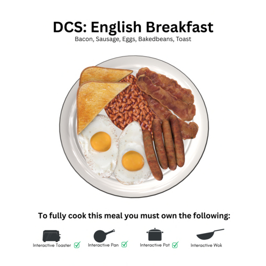 Second Life Marketplace - Tredente // DCS Plate: English Breakfast (Packed)
